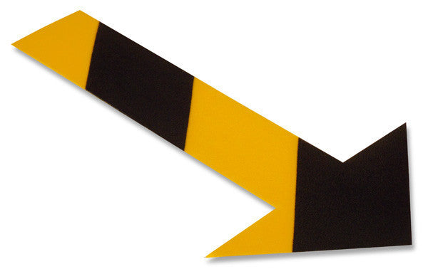 Heavy Duty Mighty Line Yellow Arrow With Black Chevrons - Pack of 50 ...